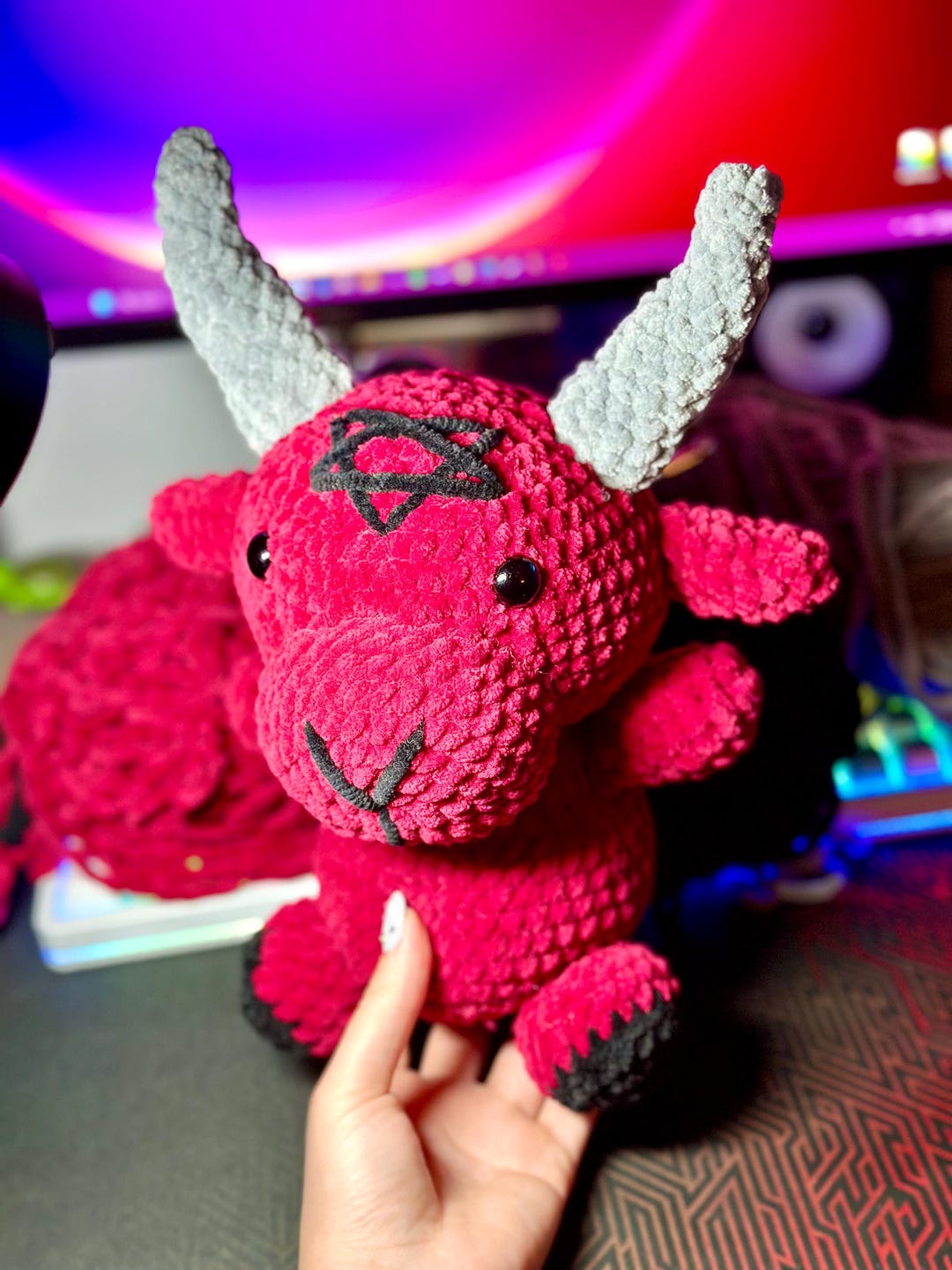 Cute Baphemot Plushie - Etsy