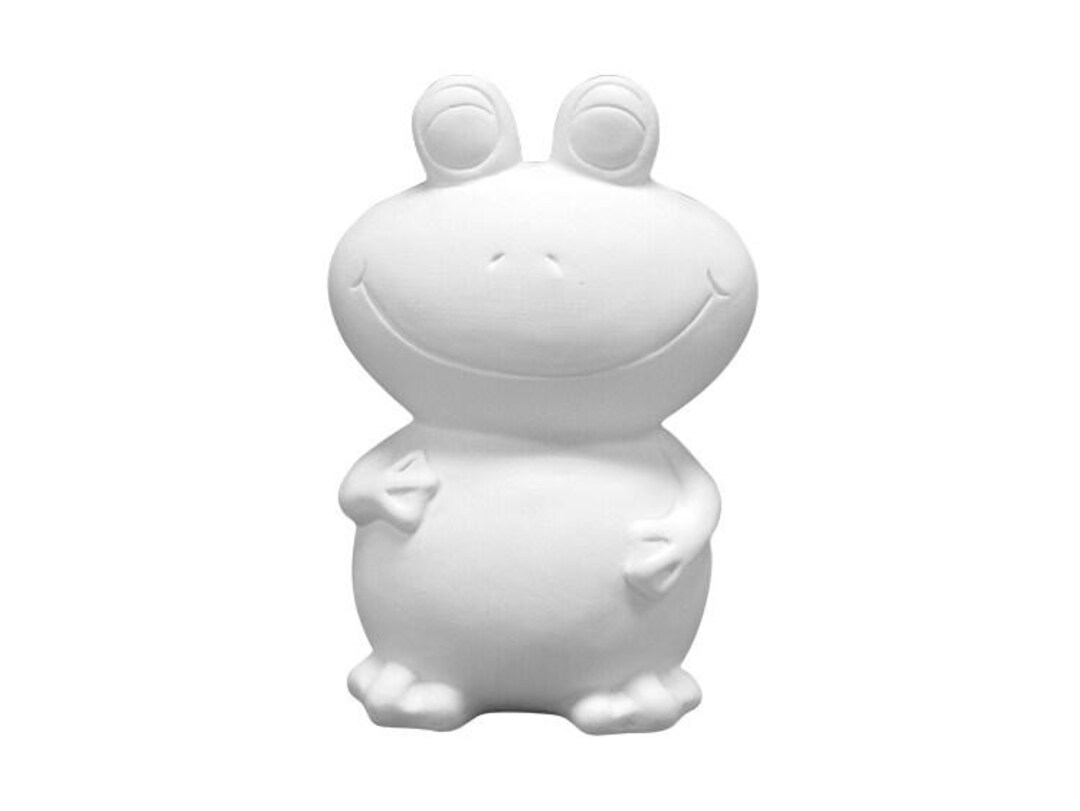 Ready to Paint Bisque Ceramic Friendly Frog - Etsy