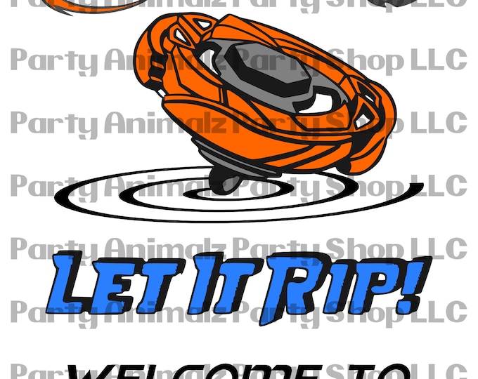 Beyblade SVG Beyblade Kids Room Wall Art Beyblade Burst Party Supplies ...