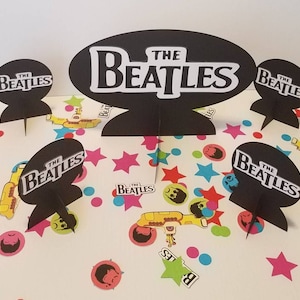 Printable Large Beatles Sign Standing Centerpiece Party Decorations - Etsy