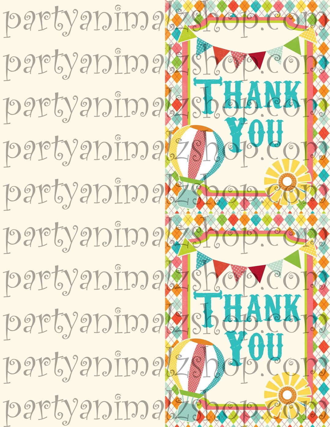 Printable Summertime Soiree Thank You Notes - Etsy