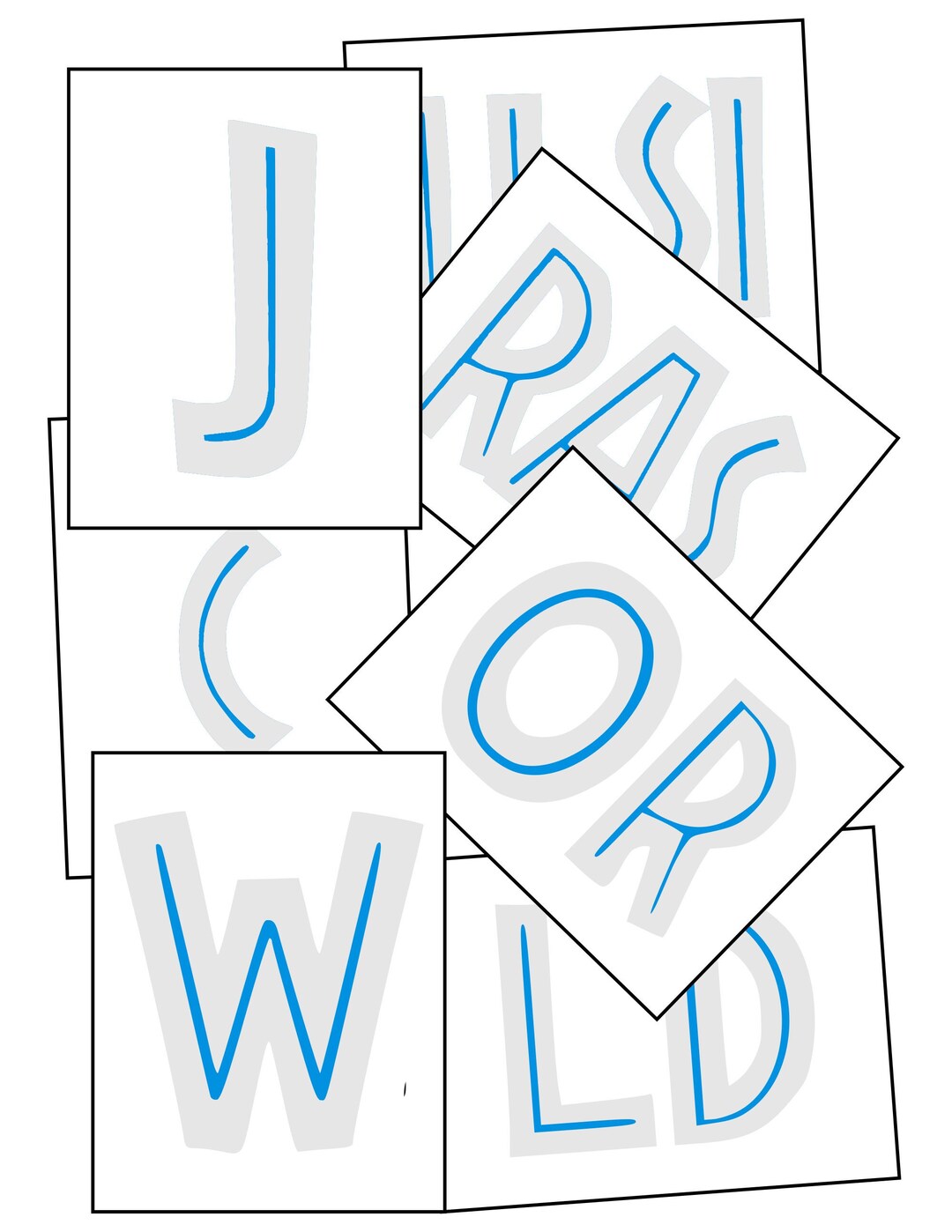 Printable Jurassic Park Gate Entrance Letters/banner , Instant Download ...