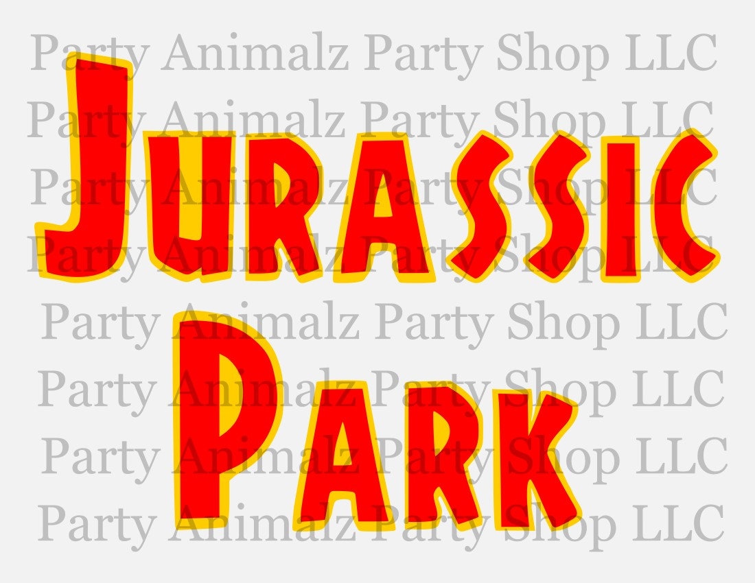 8.5 X 11 Sign Standard Size Home Printable Jurassic Park, Instant ...