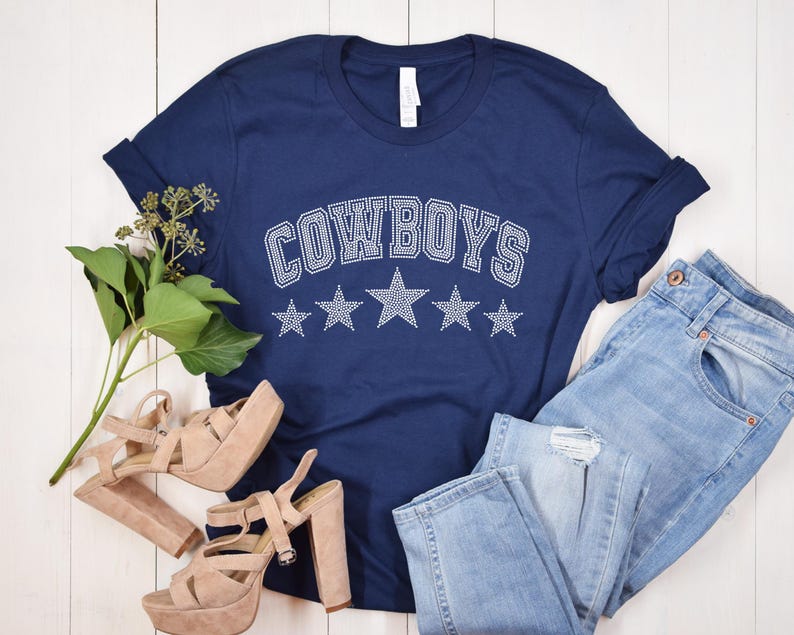 Rhinestone Vintage Cowboys Shirt, Cowboys Cowgirls T-shirt, Cowboys ...