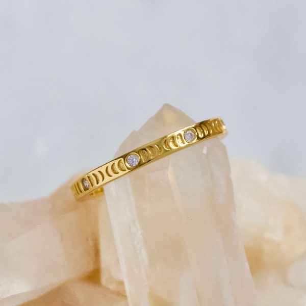 Moon Phase Ring - Etsy