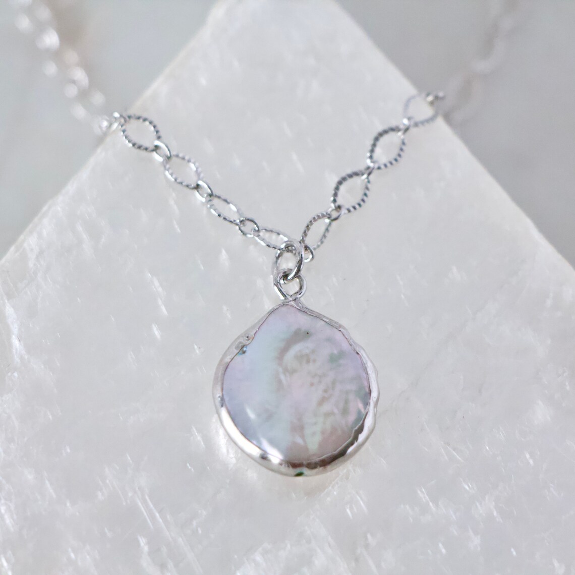 Natural Pearl Necklace - Etsy