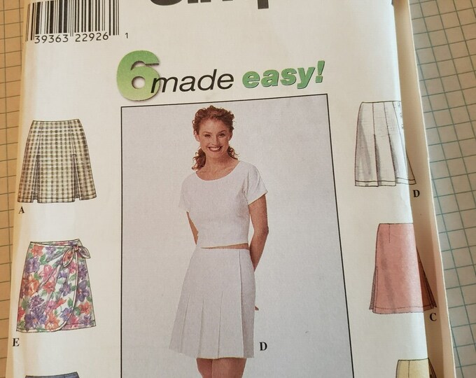 Simplicity Sewing Pattern S8680 Women's Skorts 6 Made Easy Sizes 18-20 ...