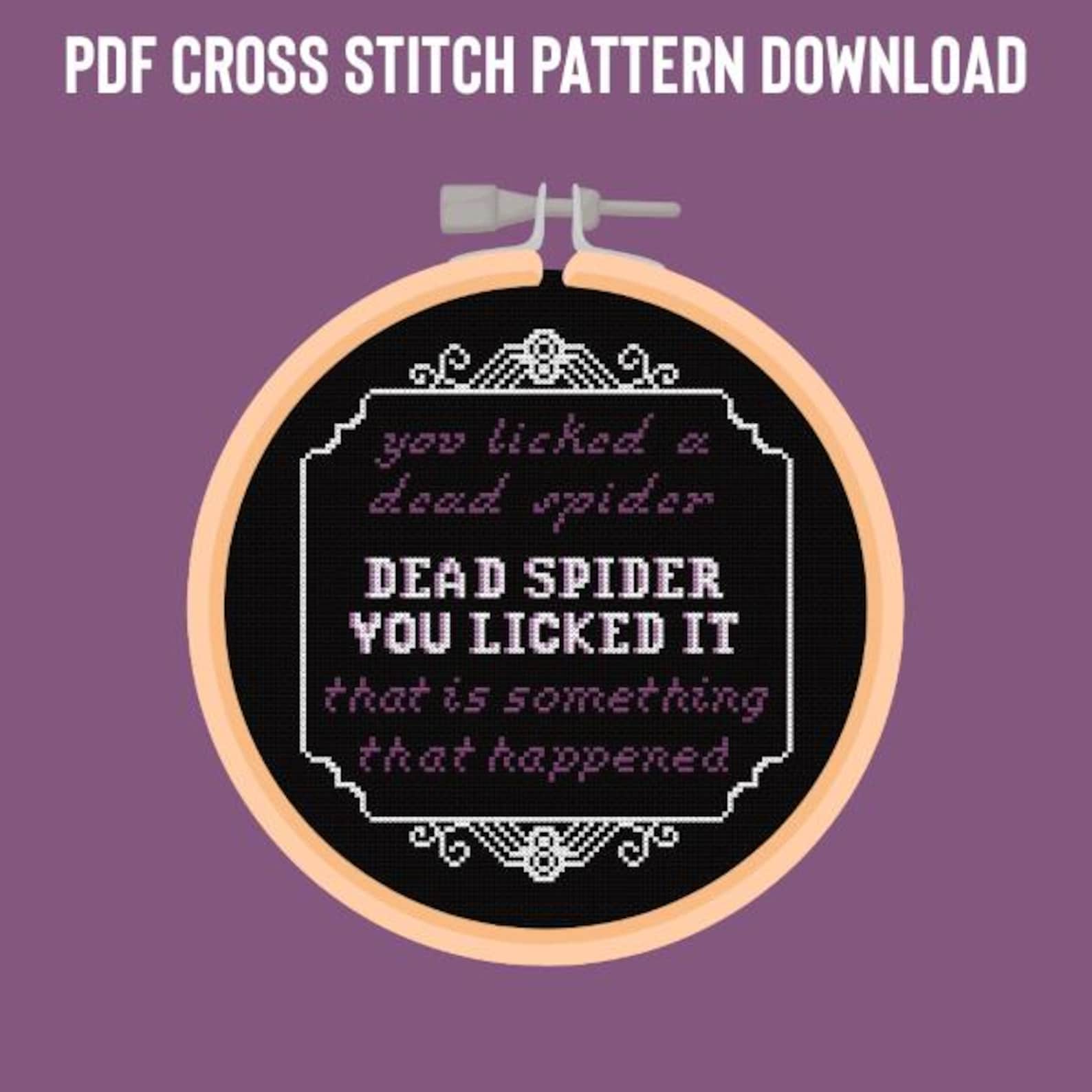 Gale Dekarios "you Licked a Spider" Baldur's Gate 3 Cross Stitch ...