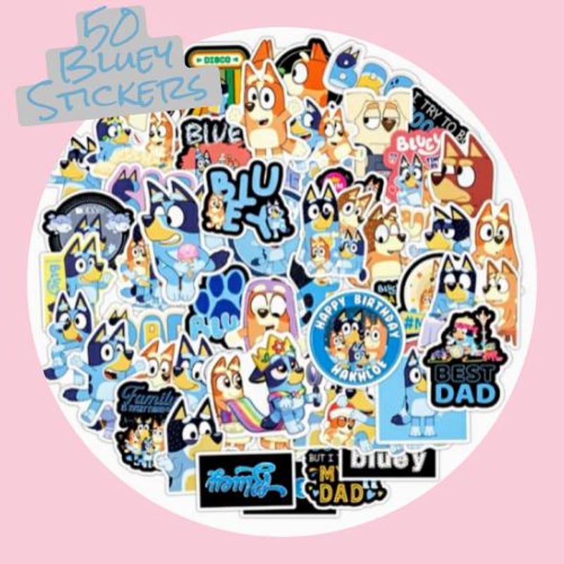 Bluey Stickers - Etsy