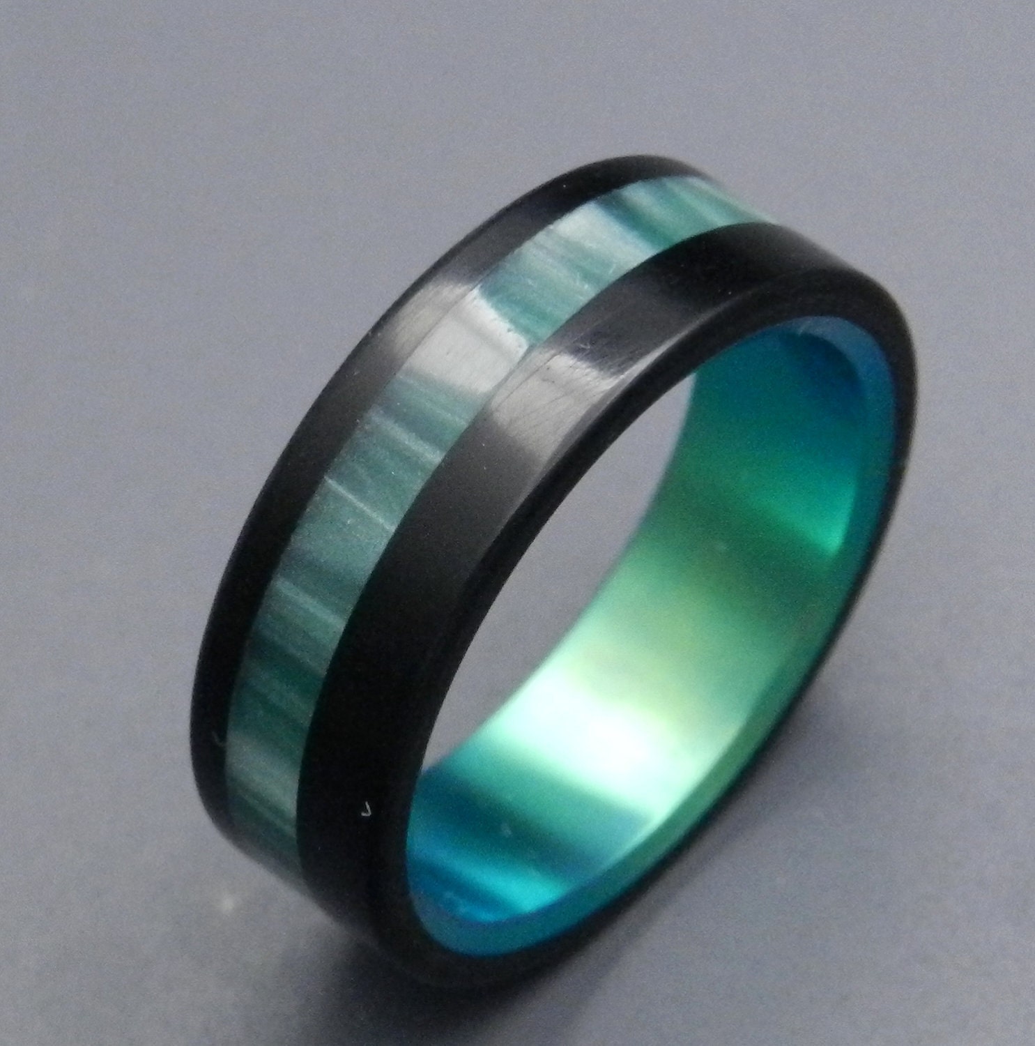 Black Rings Wedding Rings Titanium Rings Wood Rings | Etsy