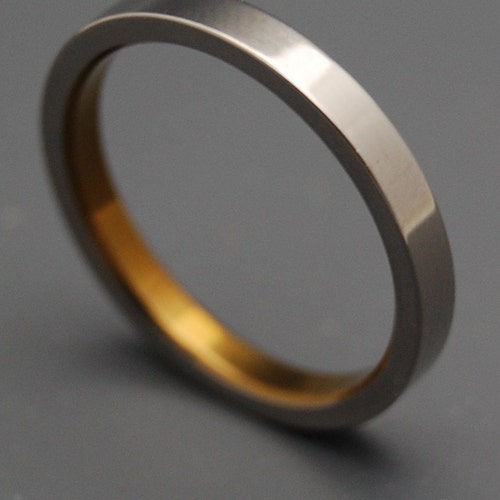 Titanium Wedding Ring Mens Ring Womens Ring Anodized Ring - Etsy