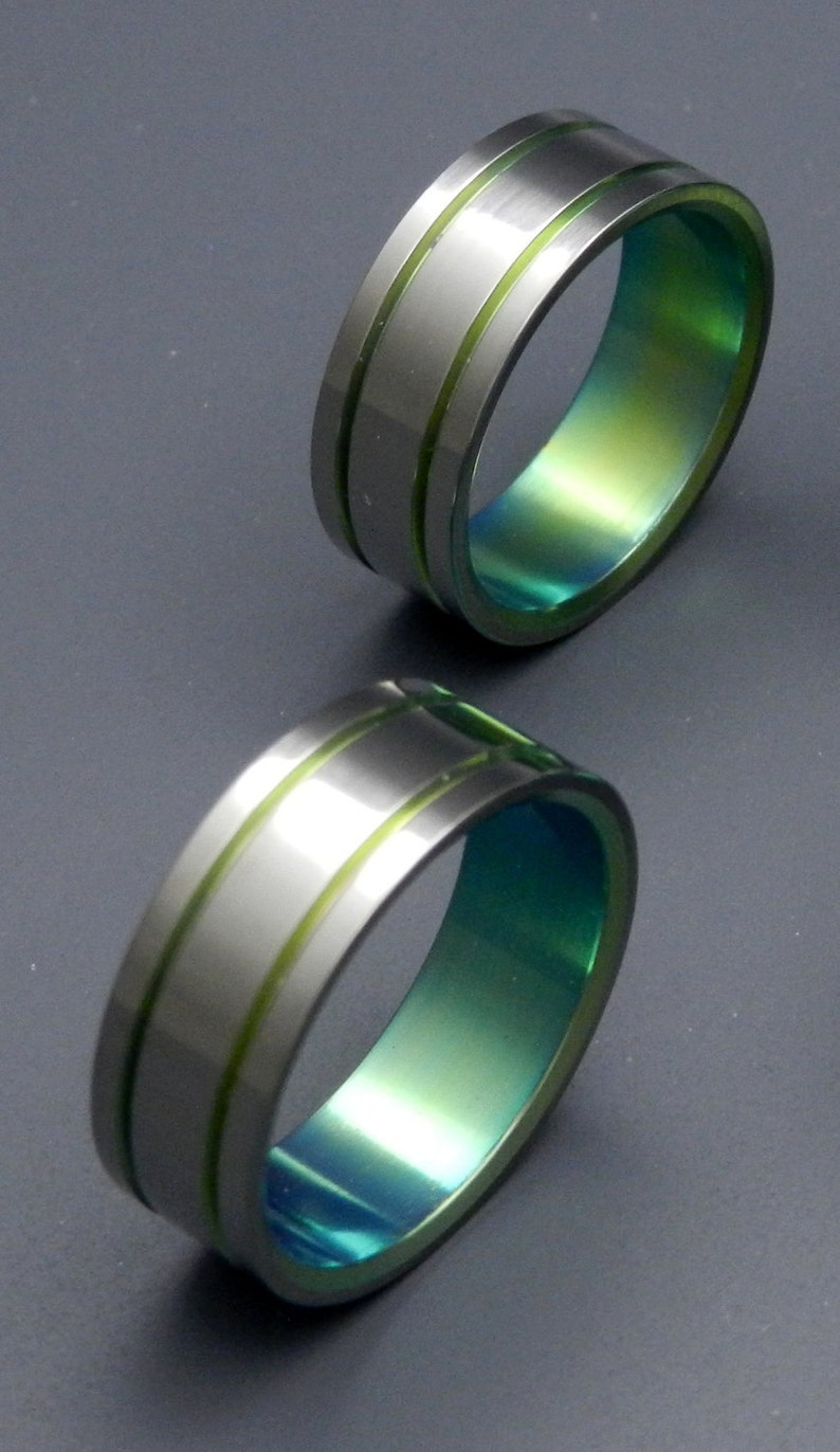 Wedding Rings Titanium Rings Wood Rings Mens Rings - Etsy