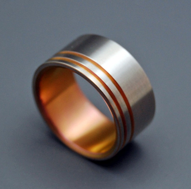 Titanium wedding ring wedding ring titaniun rings mens | Etsy