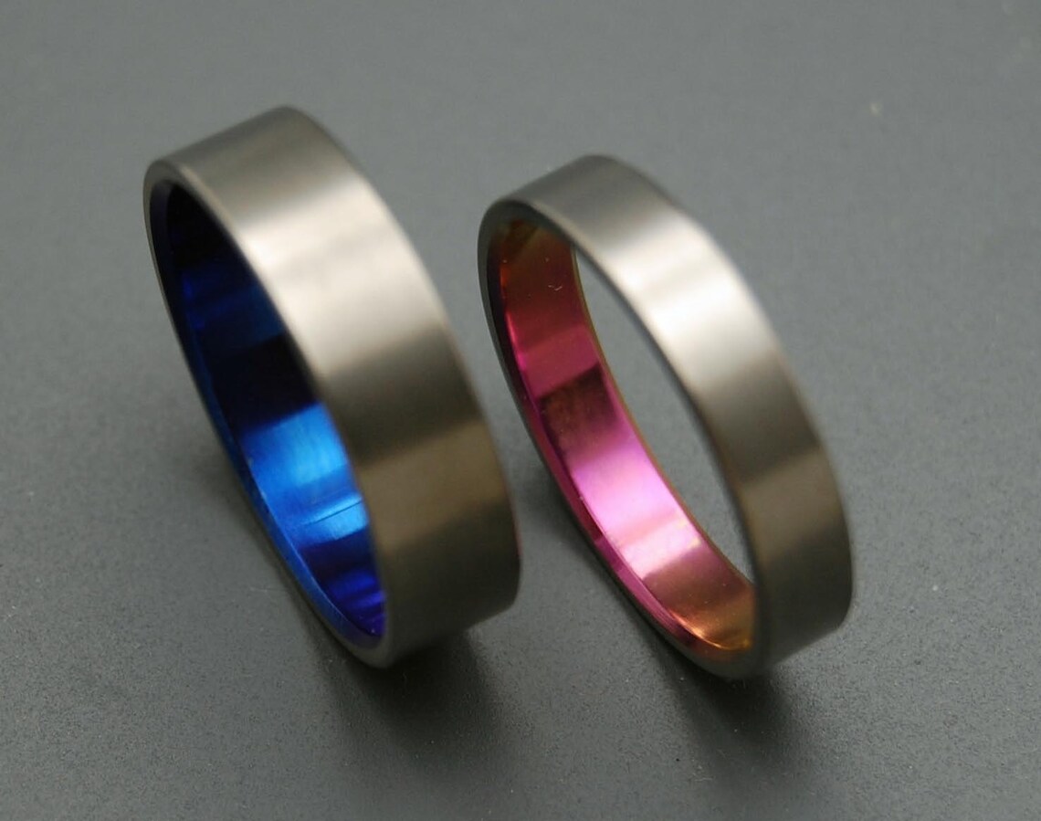Titanium Ring, Wedding Ring, Titanium Wedding Ring, Something Blue, Men ...