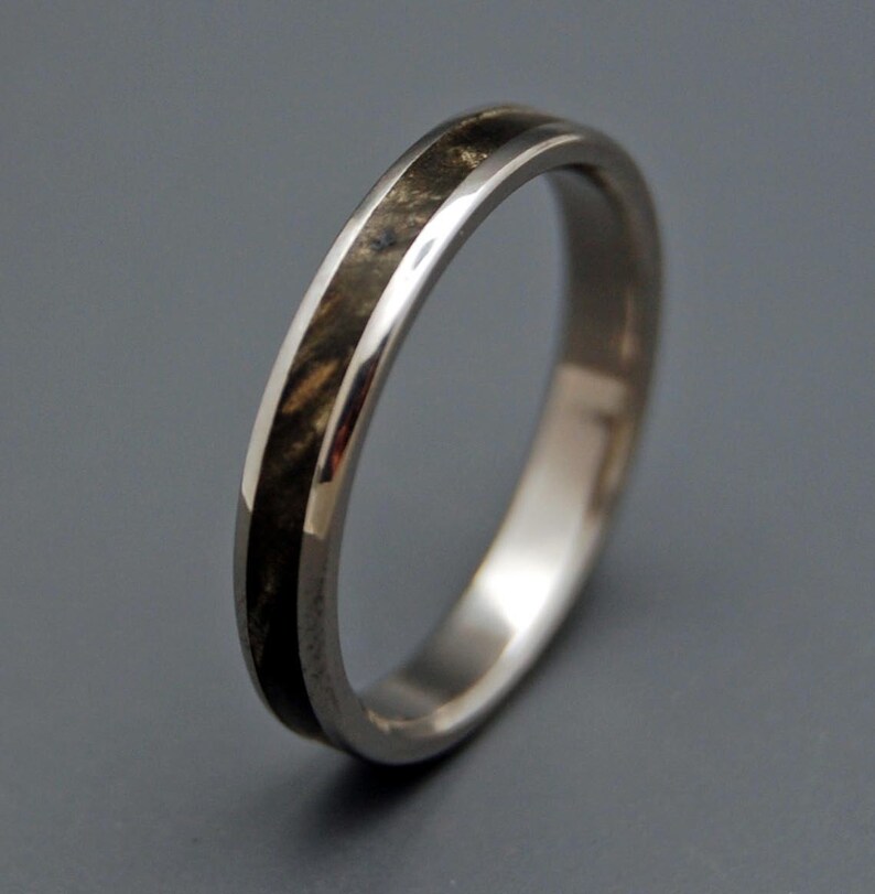 Wooden Wedding Rings Titanium Wedding Ring Titanium Jewelry | Etsy