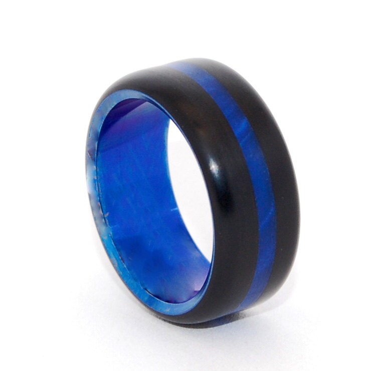 Black Rings Wedding Rings Titanium Rings Wood Rings - Etsy