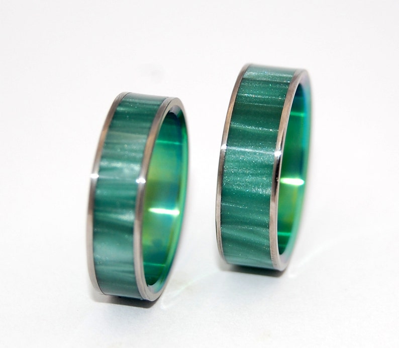 Wedding Rings Titanium Rings Wood Rings Mens Rings - Etsy