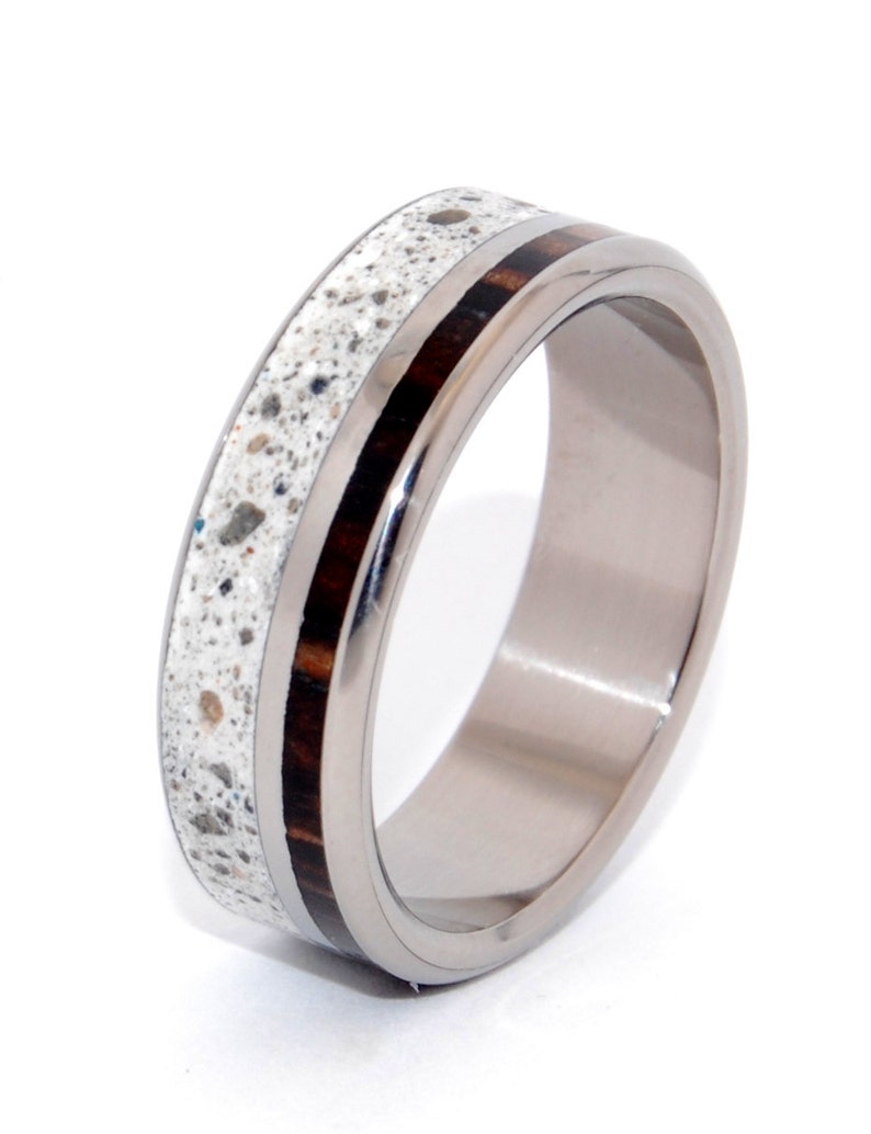 Wedding Ring Titanium Rings Wood Rings Titanium Wedding | Etsy