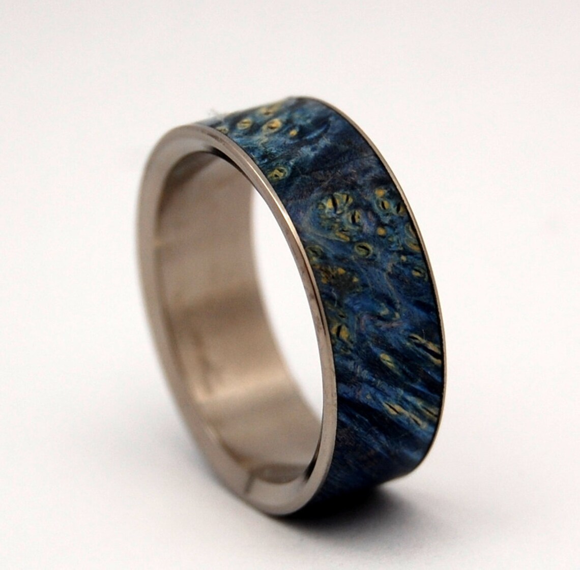 Wooden Wedding Ring Titanium Wedding Band Wedding Rings - Etsy