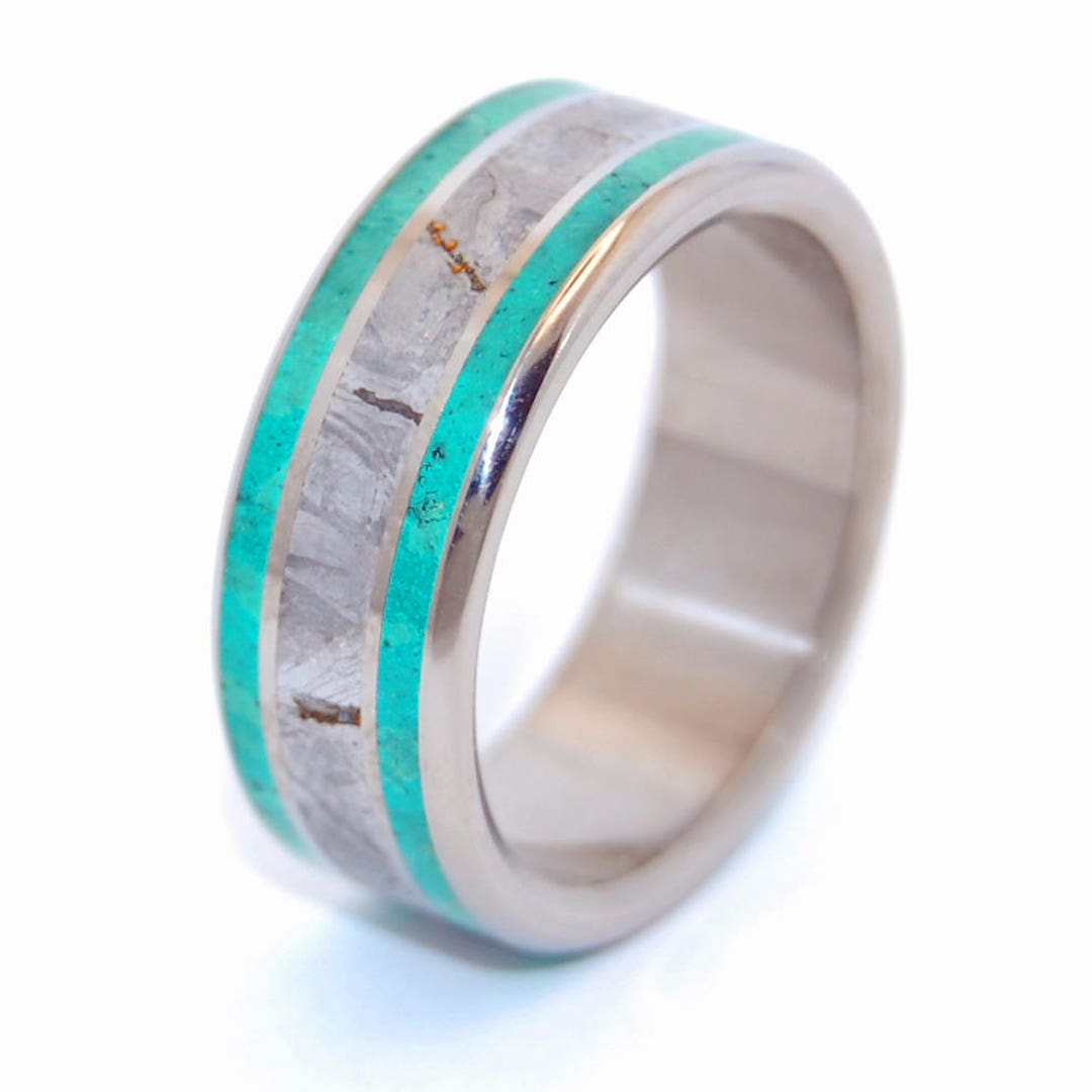 Meteorite Ring, Wedding Rings, Titanium Rings, Jade, Men's Rings ...