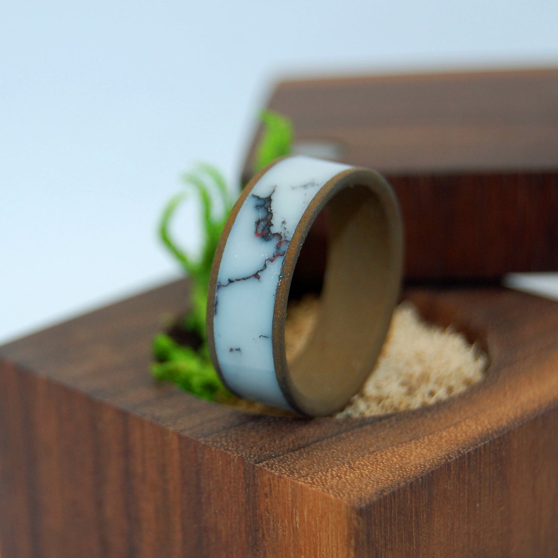 Titanium Wedding Ring Men's Ring Women's Ring Stone - Etsy