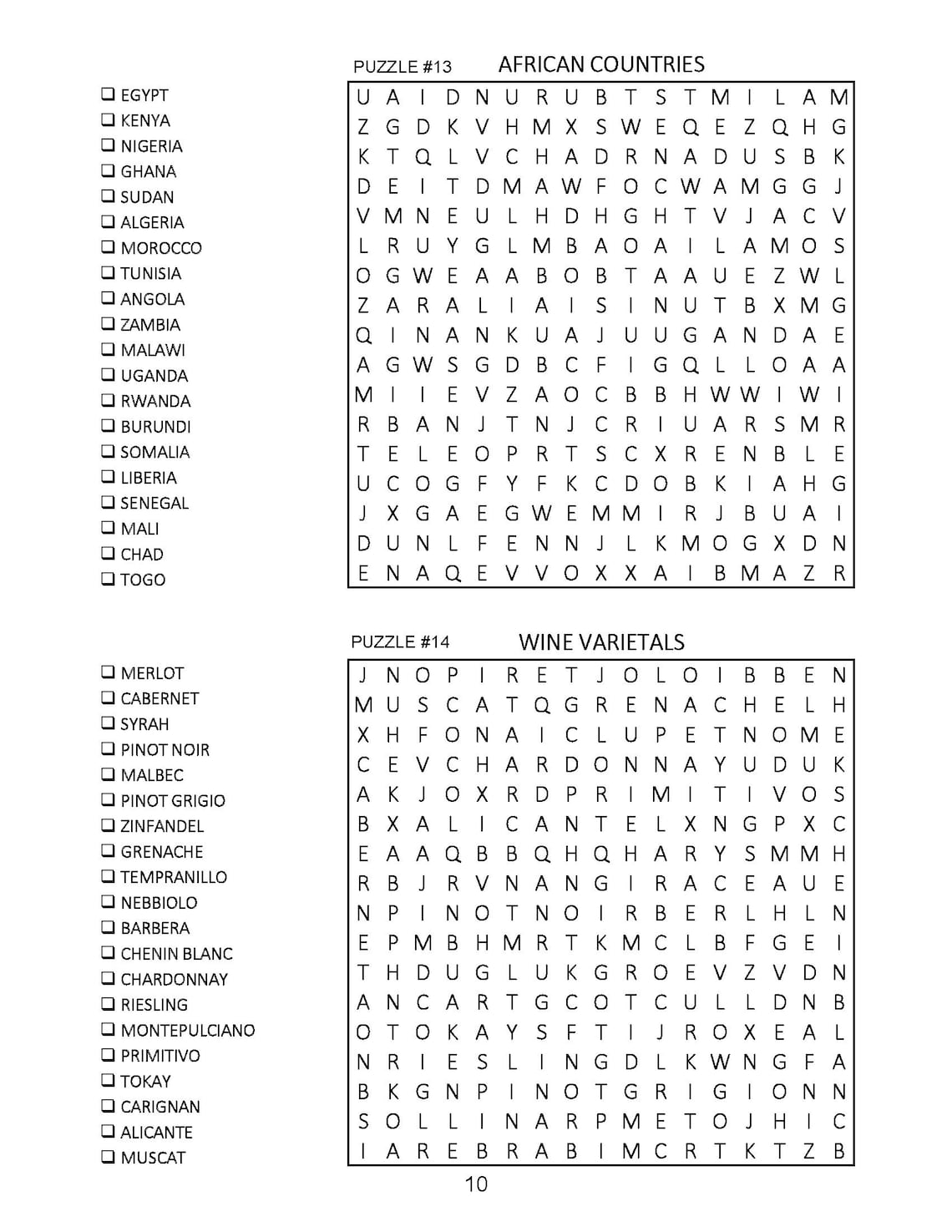 Themed Word Search Puzzle Book: Large Print Brain Game (digital ...
