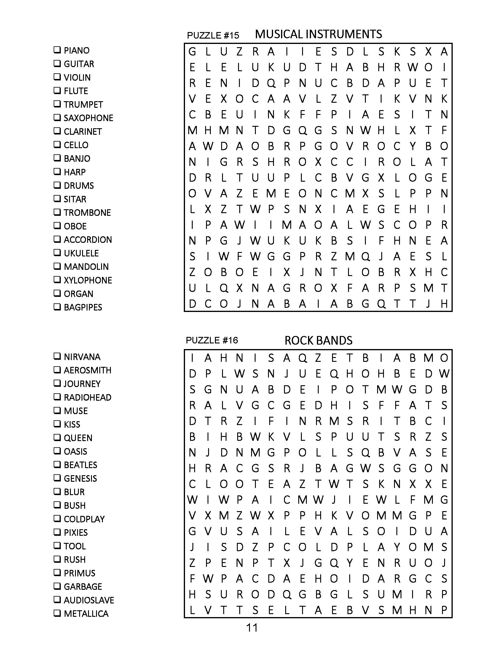 1000 Word Search Puzzles With Solutions | Large Printable Puzzle Book ...