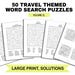 Travel Word Search Puzzle Book: Large Print Brain Games for Adults ...