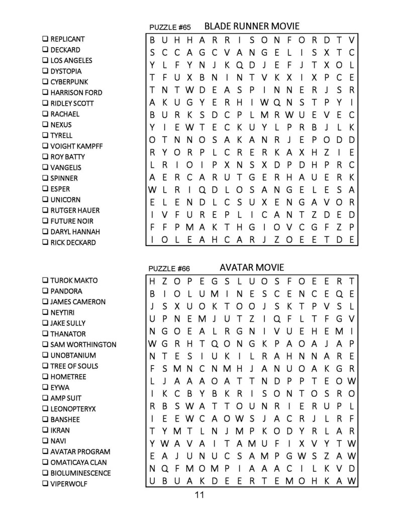 Large Print Word Search Puzzles: 50 Themed Games With Solutions (PDF ...