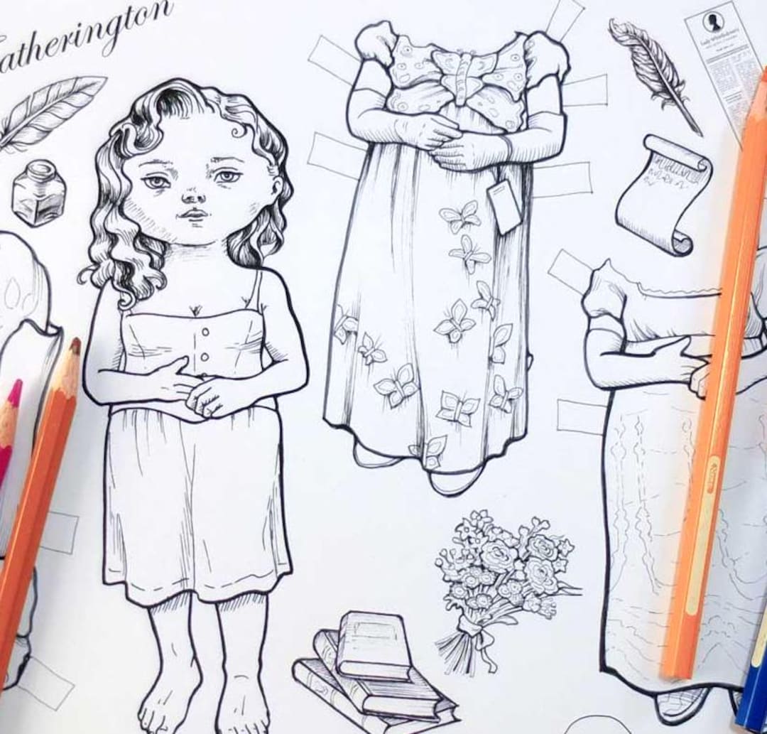 Paper Doll Printable | Penelope | Bridgerton Inspired | Craft Kit ...