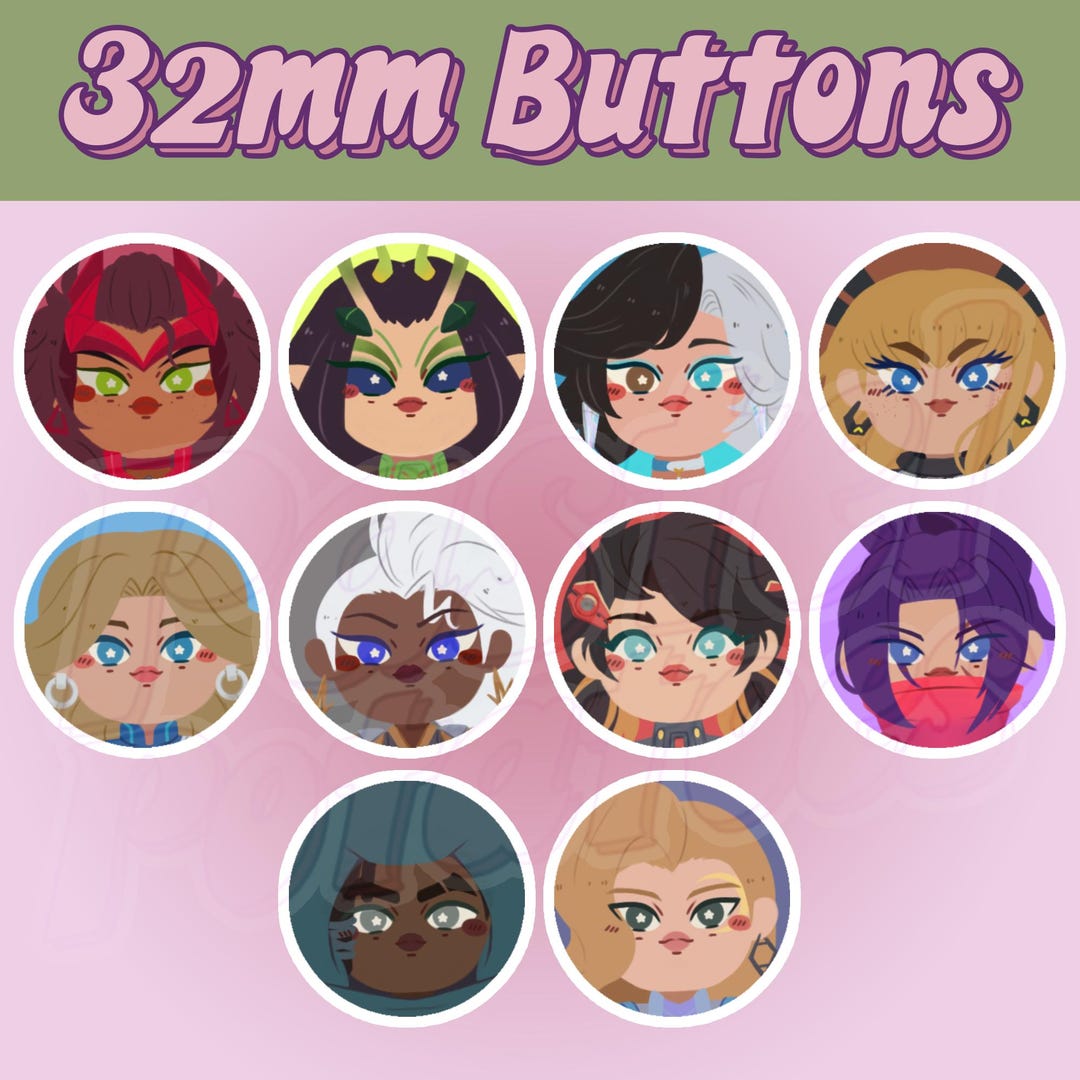 Rivals 32mm Buttons - Etsy