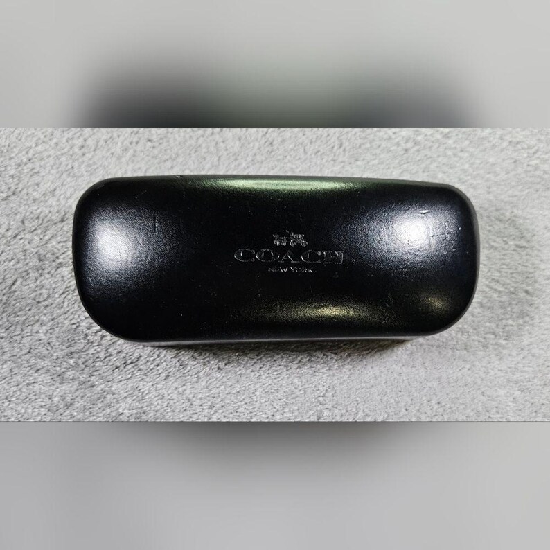 Dome Clamshell Eyeglasses Sunglasses Hard Case Black Leather - Etsy