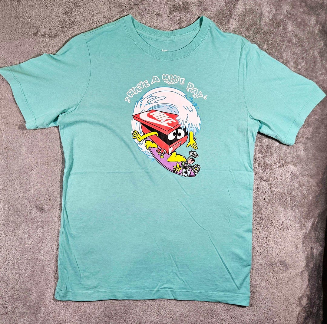 Nike Surfing Have a Nike Day Teal Crew Neck Kids Sz XL - Etsy