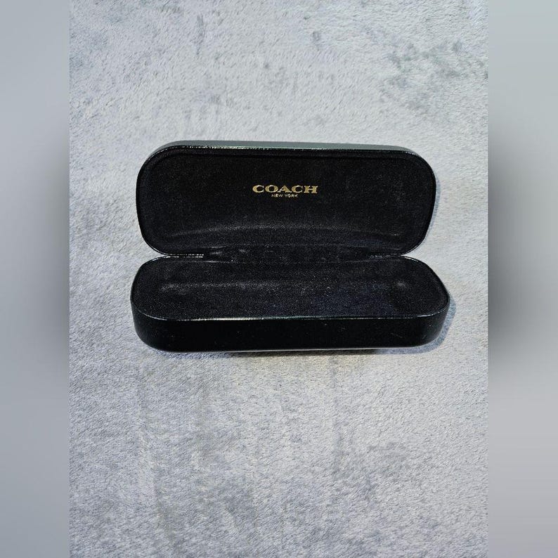 Dome Clamshell Eyeglasses Sunglasses Hard Case Black Leather - Etsy