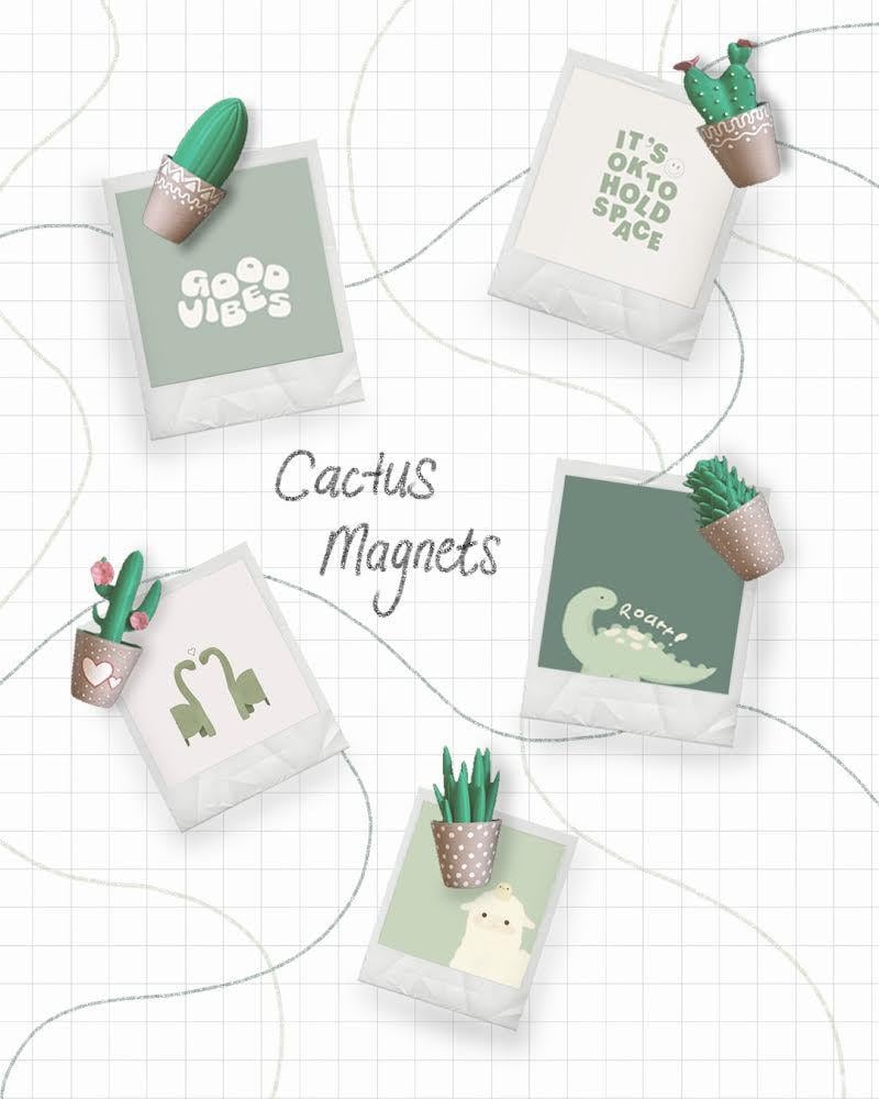 Cactus Magnets 3d Printed Digital File, House Decor, Refrigator ...