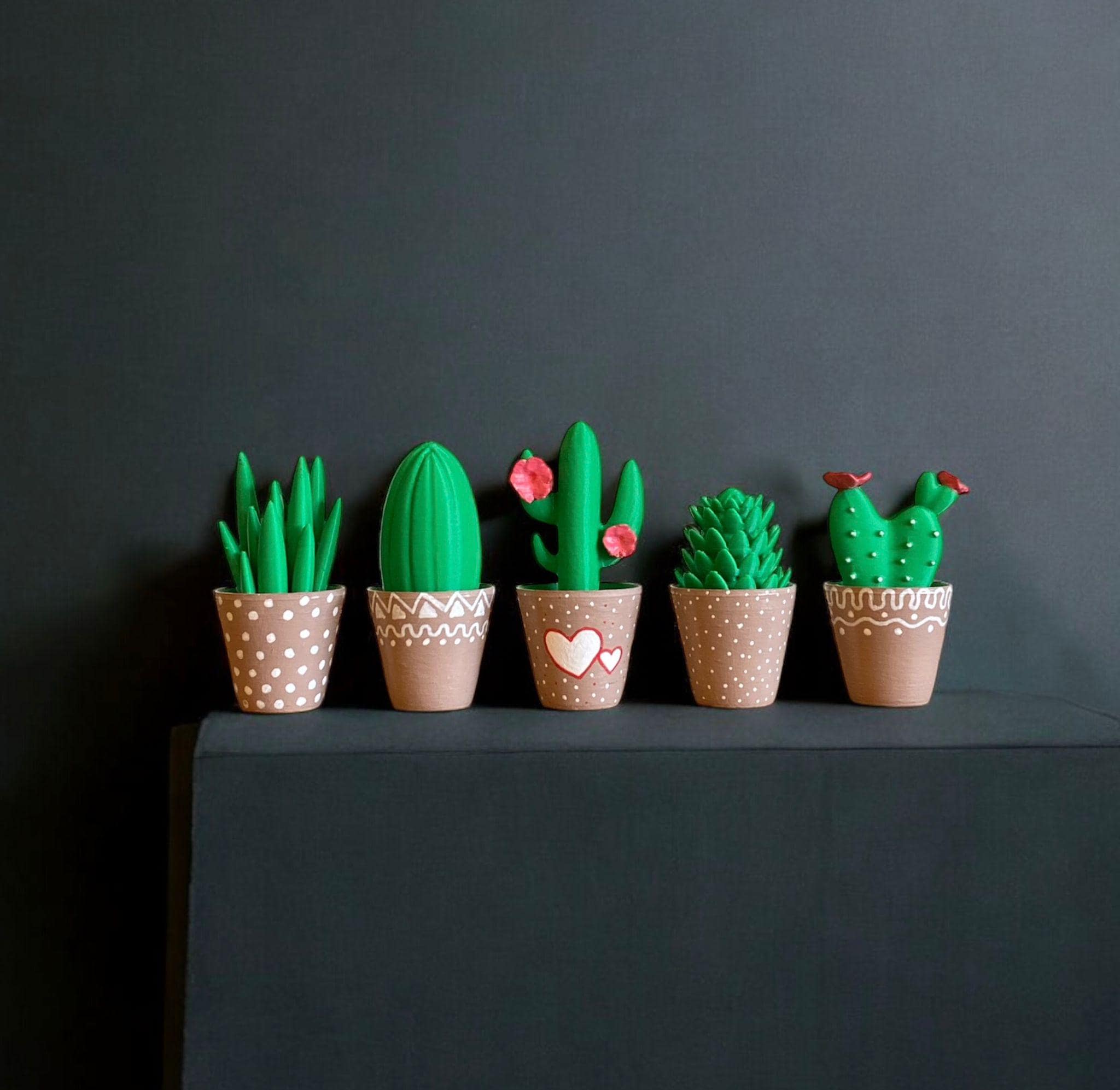 Cactus Magnets 3d Printed Digital File, House Decor, Refrigator ...