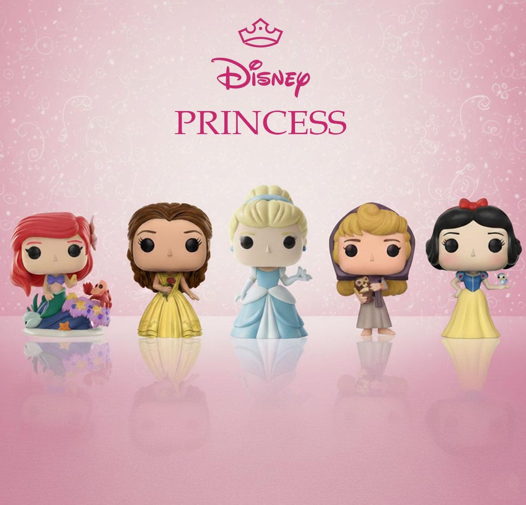 Disney Princess 3D Funko Pop Model Set. - Etsy