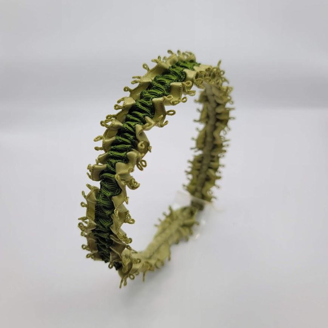 Olive Green Ruffle Headband – Girls Boutique Hair Accessory - Etsy