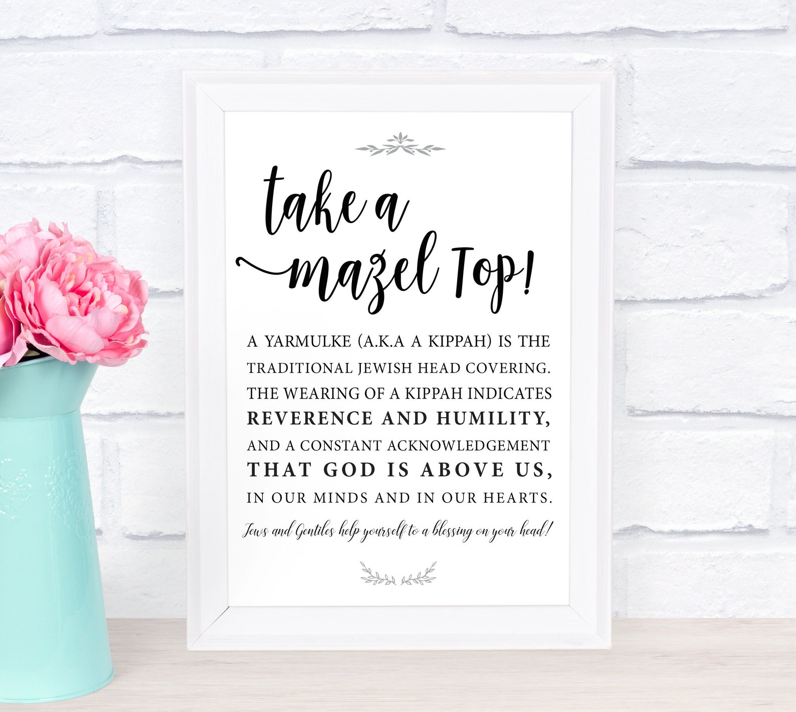 Mazel Top Mazel Tov Jewish Wedding Sign Mazel Top Sign | Etsy