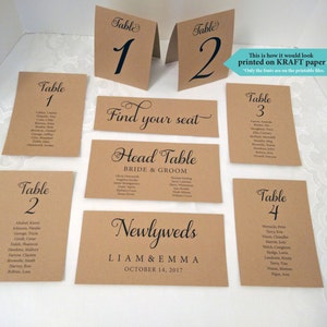 Printable Sign Table Seating Chart Printable Seating Chart - Etsy