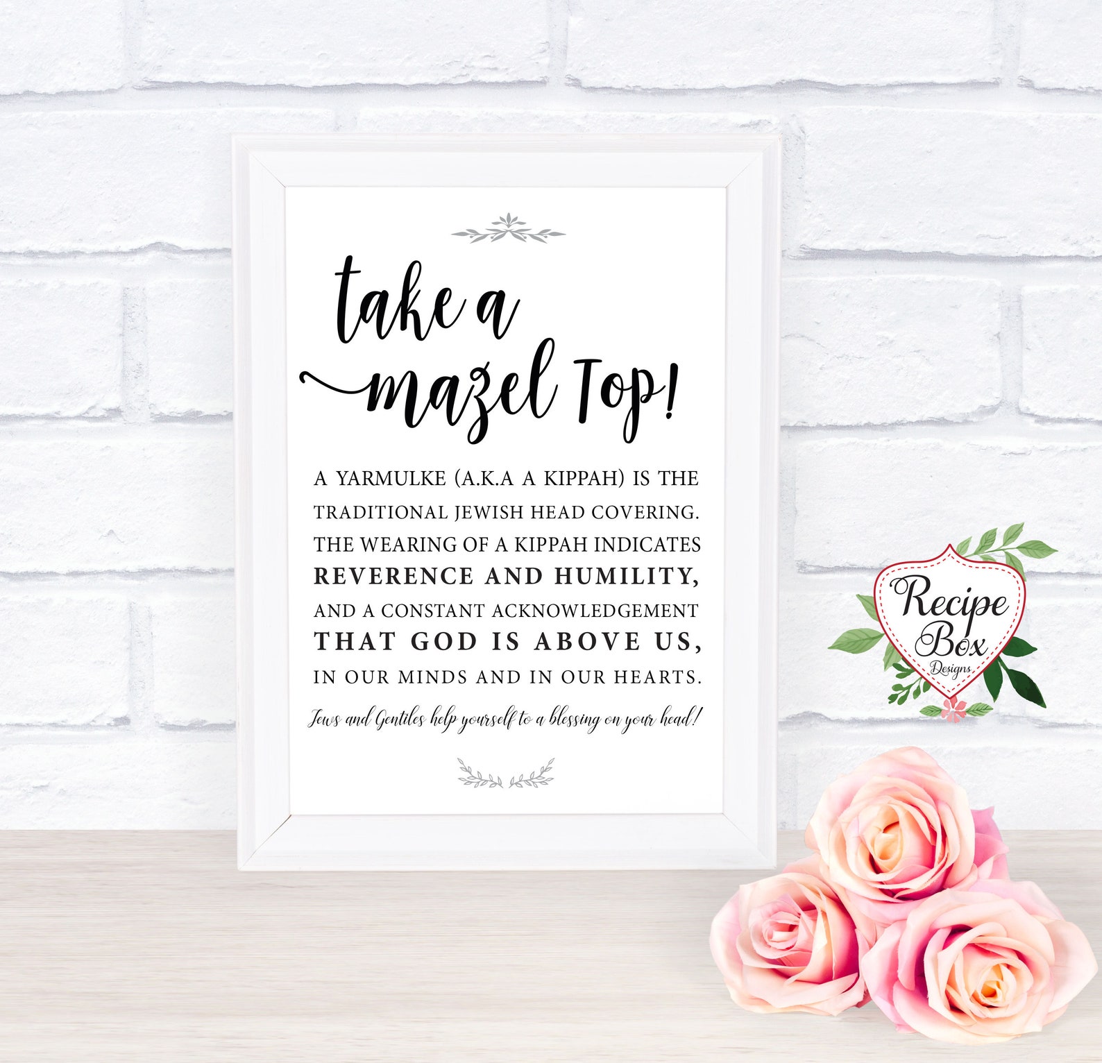 Mazel Top Mazel Tov Jewish Wedding Sign Mazel Top Sign | Etsy