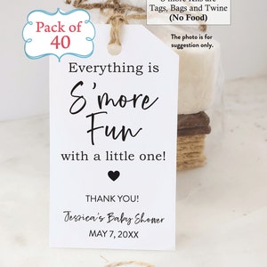 Everything is Smore Fun, Baby Shower Smores, Gender Shower, Modern ...