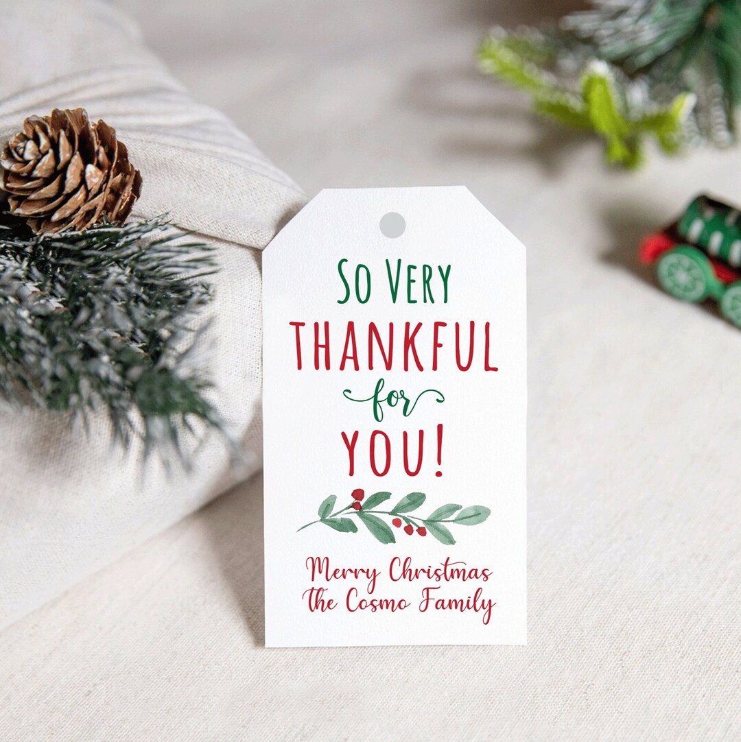 So Very Thankful, Tags, Give Thanks, Merry Christmas, Happy Holidays ...
