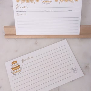 Butterfly Gold Pyrex Inspired Recipe Cards, Recipe Cards, From the ...