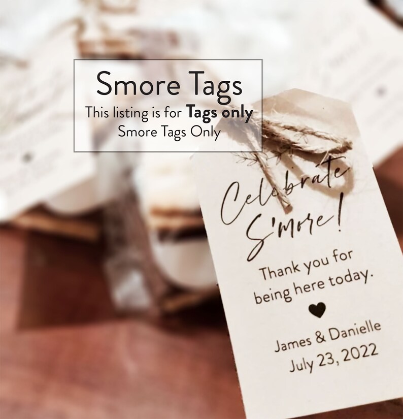 Celebrate Smores Favor Tags Celebrate Smore Smores Tags - Etsy