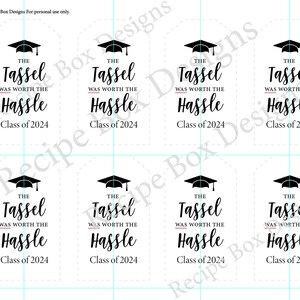 Graduation Favor Tags 2024, Printable Graduate 2024, Grad Party Favor ...
