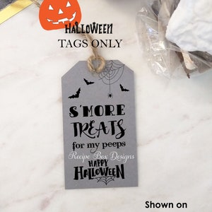 Halloween Tags Treat Topper Tags Smores Halloween Treat Tags, Halloween ...