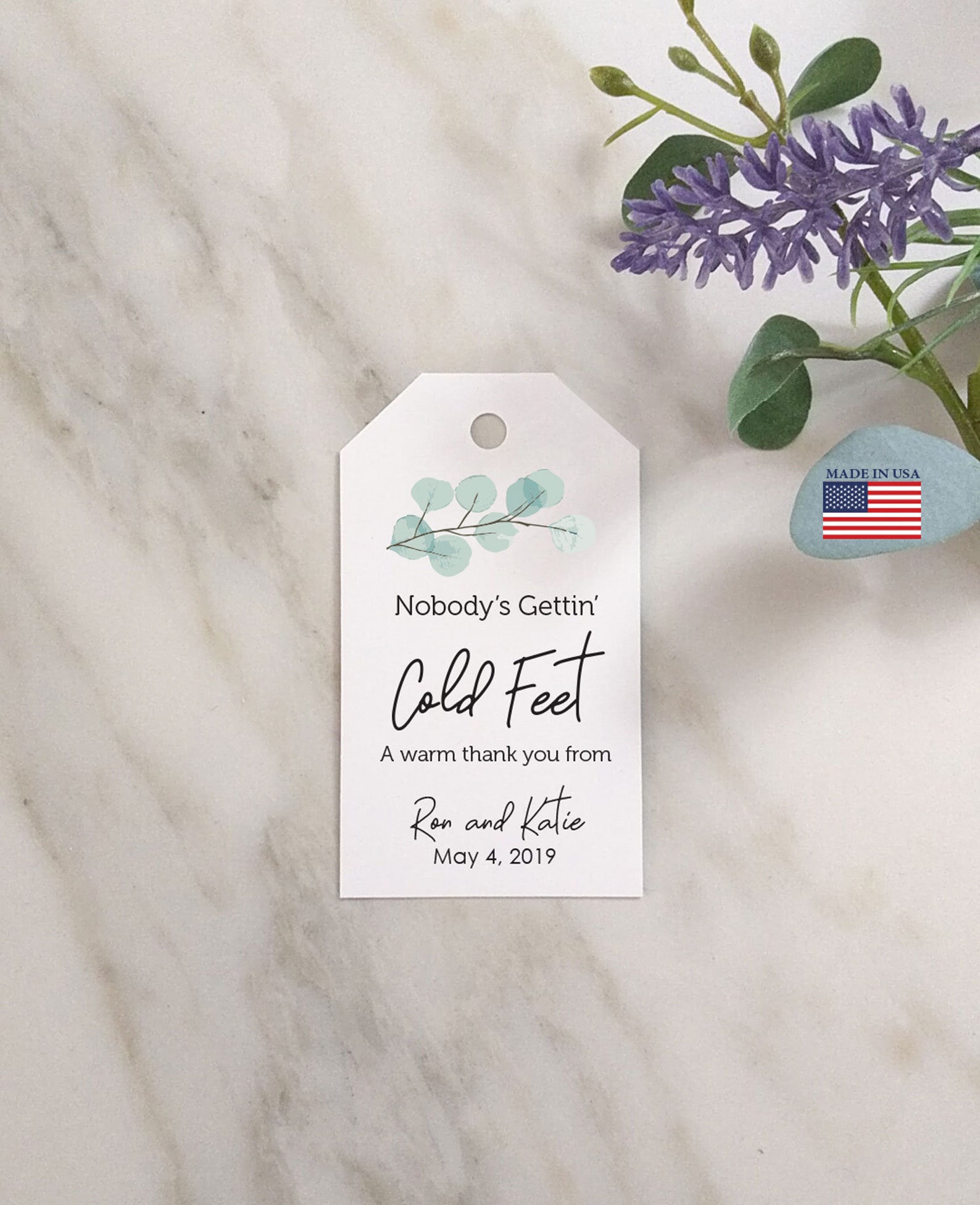 Cold Feet Wedding Favors Bridal Shower Favor Tags Engagement | Etsy
