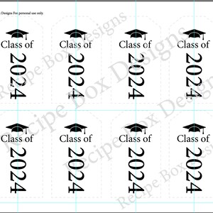 Graduation Favor Tags 2024, Printable Graduate 2024, Grad Party Favor ...