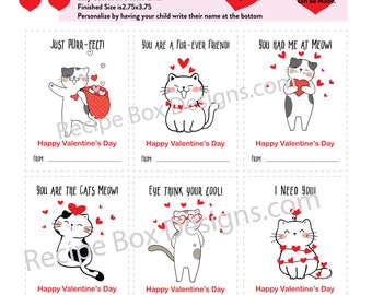 Printable Dog Valentine's Day Cards, Classroom Valentine's Day Cards ...